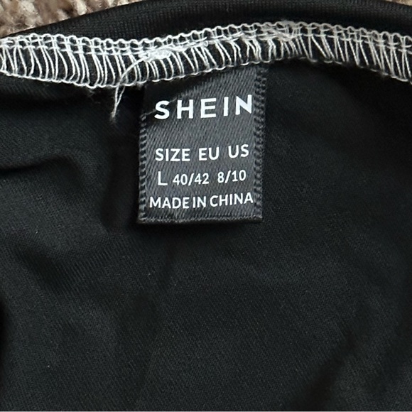 SHEIN | Tops | Shien Black And White Bodysuit | Poshmark